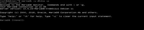 instalasi dan konfigurasi database server mariadb pada debian 11