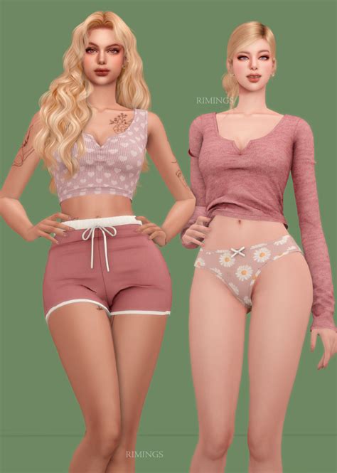 [rimings] Lazy Sunday Sims 4 Clothing Sims 4 Custom Content Sims