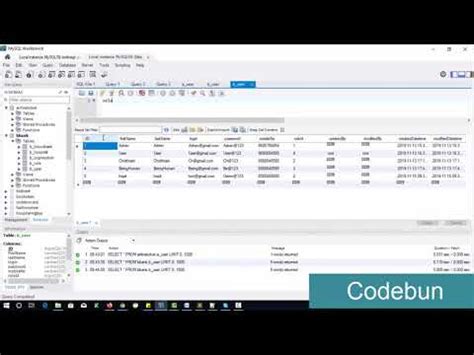 How To Update Table Data In Mysql Workbeanch YouTube