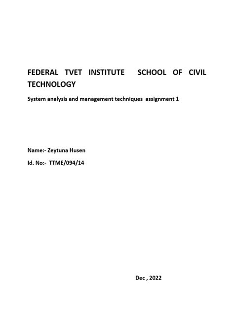 System Analysis Assignment 1 Pdf Intelligence Analysis Interview