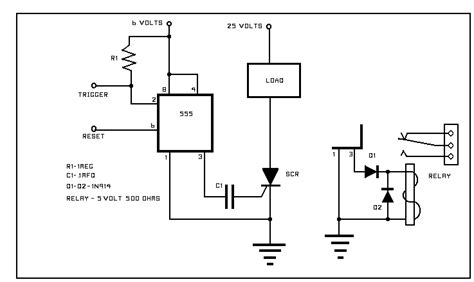 Scr Triggering Circuit Diagram Using 555 Circuit Diagram