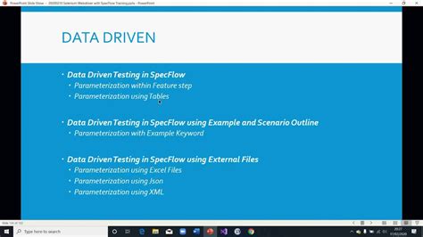 Automation Selenium Using C Specflow Nunit Class 2a Youtube