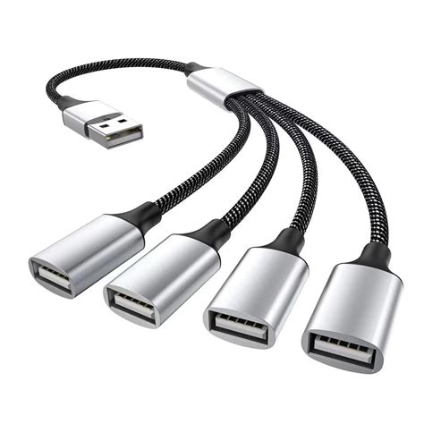 1 Male To 4 Female Usb A Expander Multi Usb Port Extender Usb Hub And