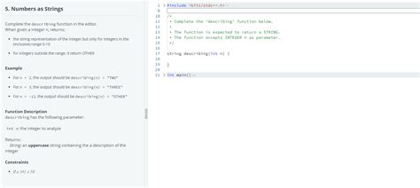 Solved 5 Numbers As Strings Complete The Describing
