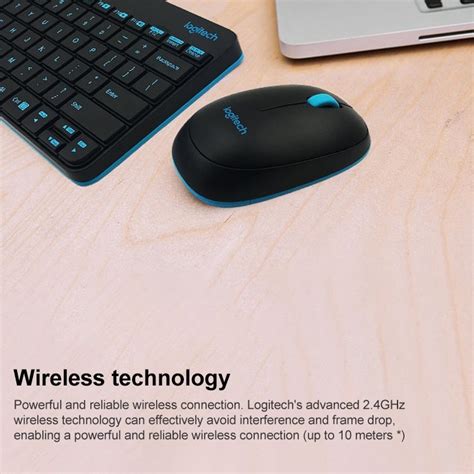 Logitech Mk245 Nano Wireless Keyboard Mouse Set Black