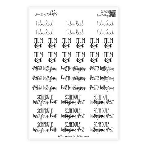 Instagram Related Scripts Sticki Scribbles Store