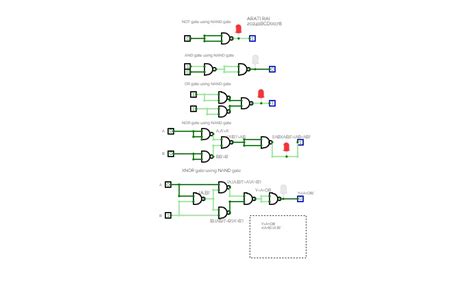Circuitverse Implementation Of Logic Gates Using De Morgan Law