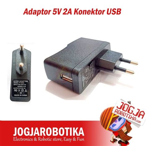 jual adaptor 5v 2a konektor usb kepala adaptor shopee indonesia
