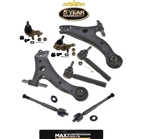 Toyota Highlander Front Lower Control Arms Ball Joints Inner Outer Tie