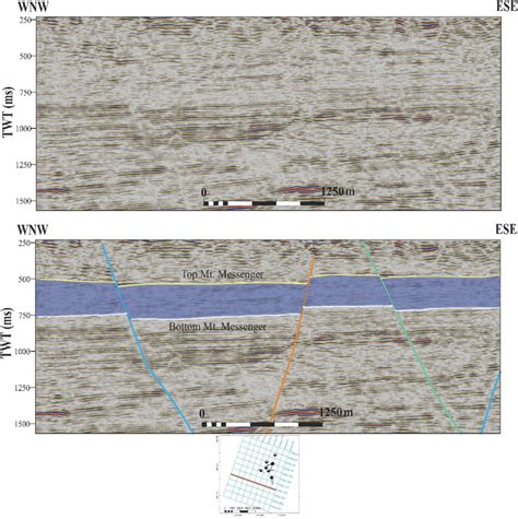 Uninterpreted Above And Interpreted Below Seismic In Line 180