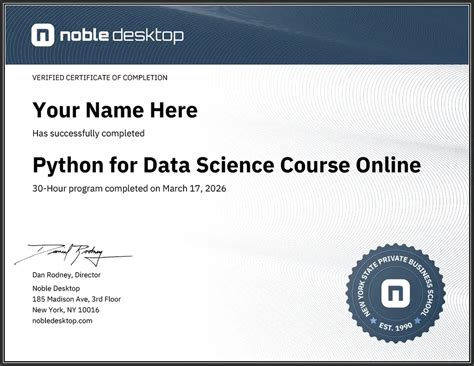 Python For Data Science Course Online With Certificate And Live Support