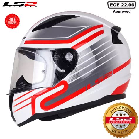 Ls2 Ff353 Rapid Ii Full Face Motorcycle Bike Crash Helmet Circuit White