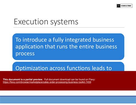 Sales Order Processing Business Toolkit Ppt Slide Deck