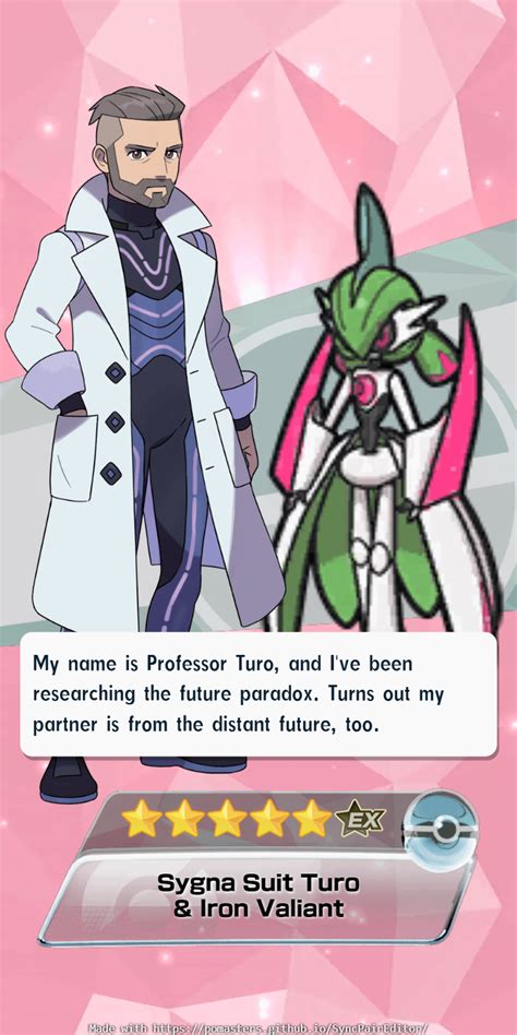 Sygna Suit Turo And Iron Valiant R Pokemonmastersconcept