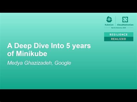 Conference Talks Talk A Deep Dive Into 5 Years Of Minikube From Cncf
