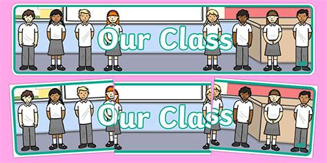 Cursive Our Class Display Banner Teacher Made Twinkl