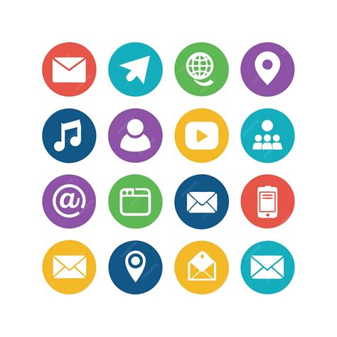 Premium Vector Contact Us Icon Set Collection For Websites And Mobile Applications