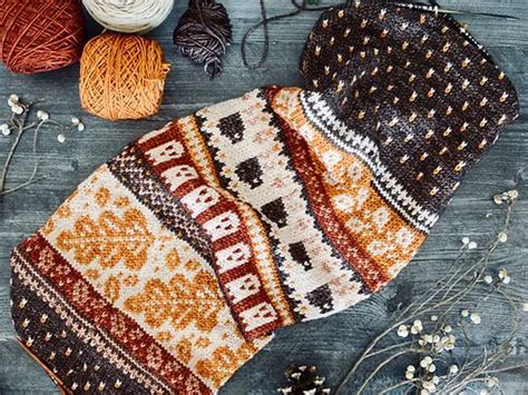 Autumn Doodle Cowl Infinity Pacific Knit Co Pacific Knit Co