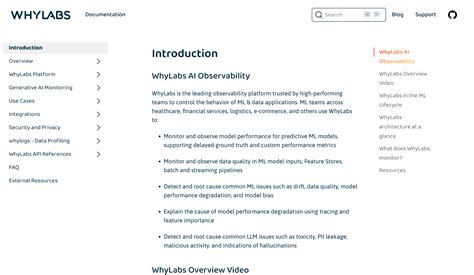 WhyLabs API Developer Docs APIs SDKs And Auth API Tracker