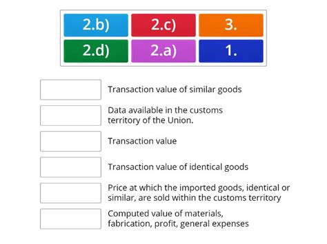 Customs Value Match Up