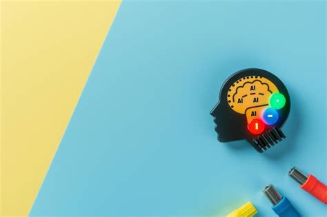 Ai Brain With Colored Blocks Representing Artificial Intelligence