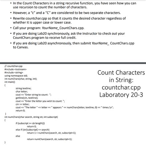 Solved • In The Count Characters In A String Recursive