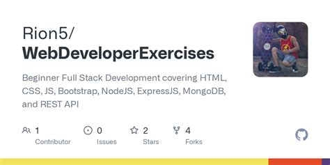 Github Rion5webdeveloperexercises Beginner Full Stack Development