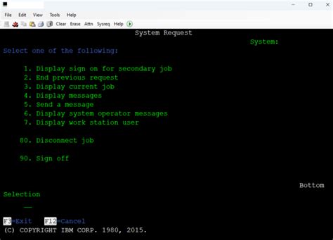 no authority to use system request functions on ibm i systems nick