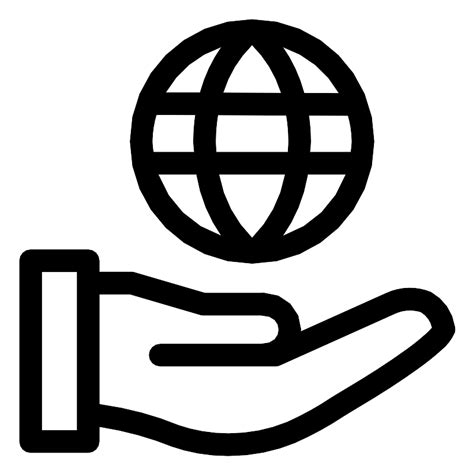 Hand Holding Globe Vector SVG Icon SVG Repo