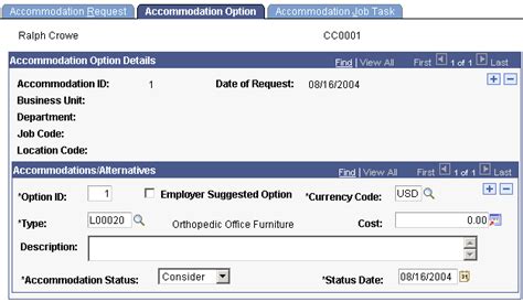 Processing Accommodations