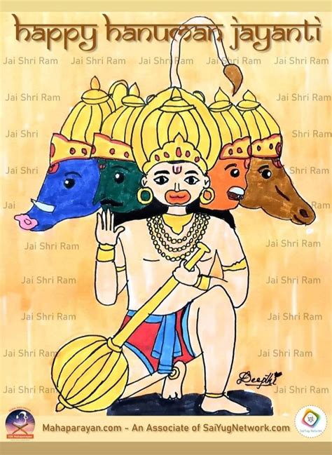 Lord Hanuman Doodle Happy Hanuman Jayanti Lord Hanuman Hanuman