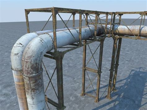Pipeline Industrial 3d Model Cgtrader