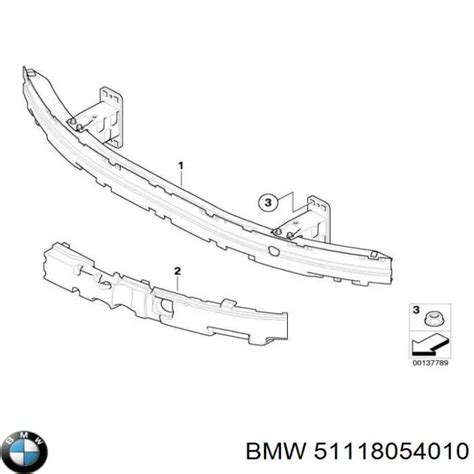 51118054010 Bmw Абсорбер наполнитель бампера переднего