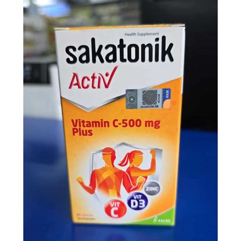Stock Clearance Sakatonik Activ Vitamin C 500mg Plus 30s Exp10