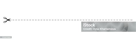 템플릿 가위는 점선과 점선을 따라 자릅니다 제품 포장 광고 디자인에 대한 다양한 모양과 방향 가위로 쿠폰을 다른 모양으로 잘라