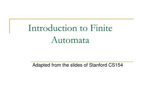 PPT Introduction To Finite Automata PowerPoint Presentation Free Download ID 6123022