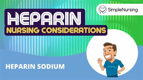 Heparin Nursing Considerations And Drug Guide For Nurses