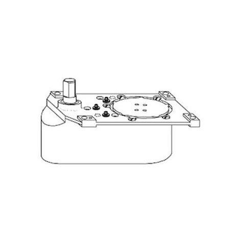Rixson 28 Series Lap Center Single Acting Hold Open Floor Closer