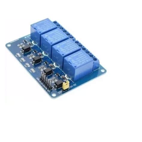 módulo relé 4 canais 5v com opto arduino pic raspberry arm shopee