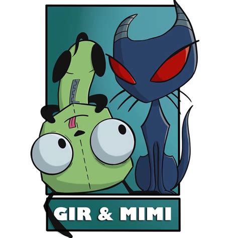 Gir And Mimi From Invader Zim By Keringimpressions Mom Art Invader