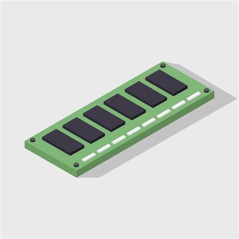 Ram Memory Isometric Illustrated Vector Art At Vecteezy