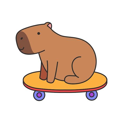 Капибара Рисунок Смешной Изображения скачать бесплатно на Freepik