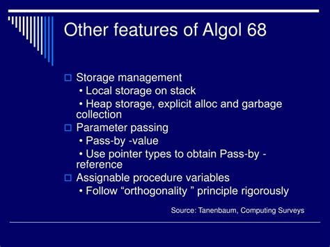 Ppt Csce 330 Project Algol 68 Powerpoint Presentation Free Download