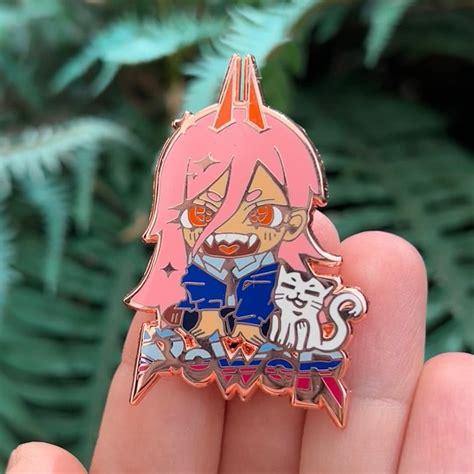 Csm Pin Blood Devil Anime Manga Lanyard Hard Enamel Pins Etsy