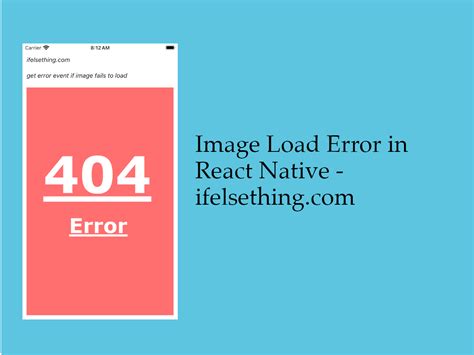 Get Error Event When Image Fails To Load In React Native