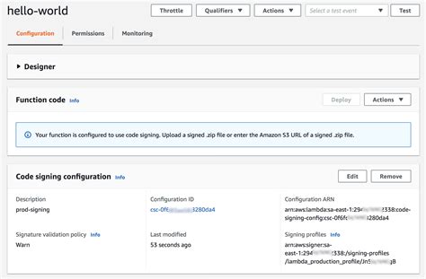 새로운 기능 aws lambda를 위한 신뢰 및 무결성 제어를 위한 코드 서명 기능 출시 지락문화예술공작단