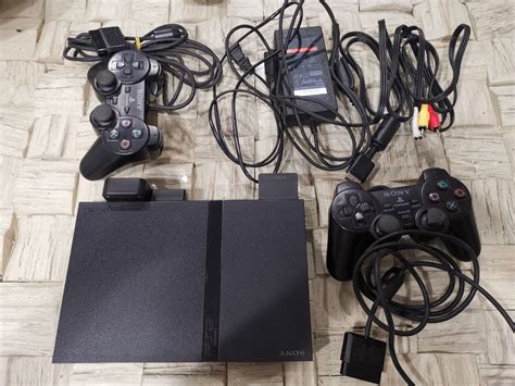 Sony Ps2 Console With 2 Controllers And 20 Free Games Cds Video