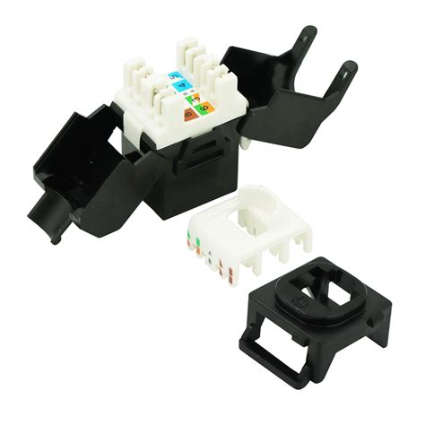 Cat6a Data Rj45 Modular Socket Black