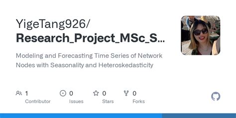 GitHub YigeTang Research Project MSc Statistics IC Modeling And Forecasting Time Series Of