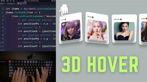Card Hover 3d Effect Using Html Css And Javascript No Talking Youtube